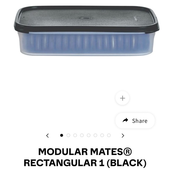 Tupperware | Kitchen | Tupperware Modular Mates Rectangular Black Nwt ...